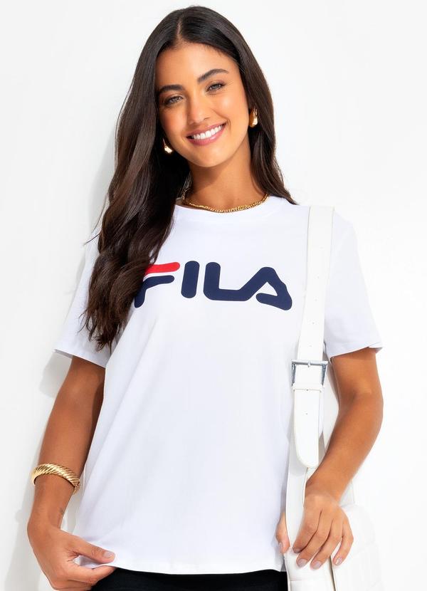 Camiseta Feminina Letter Premium Ii Branco - Fila