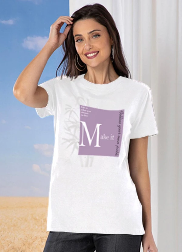 T Shirt Make It Branco - Use Modo