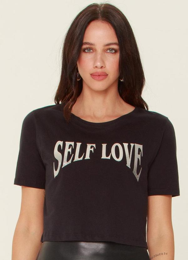 T Shirt Self Love Preto - Gatabakana