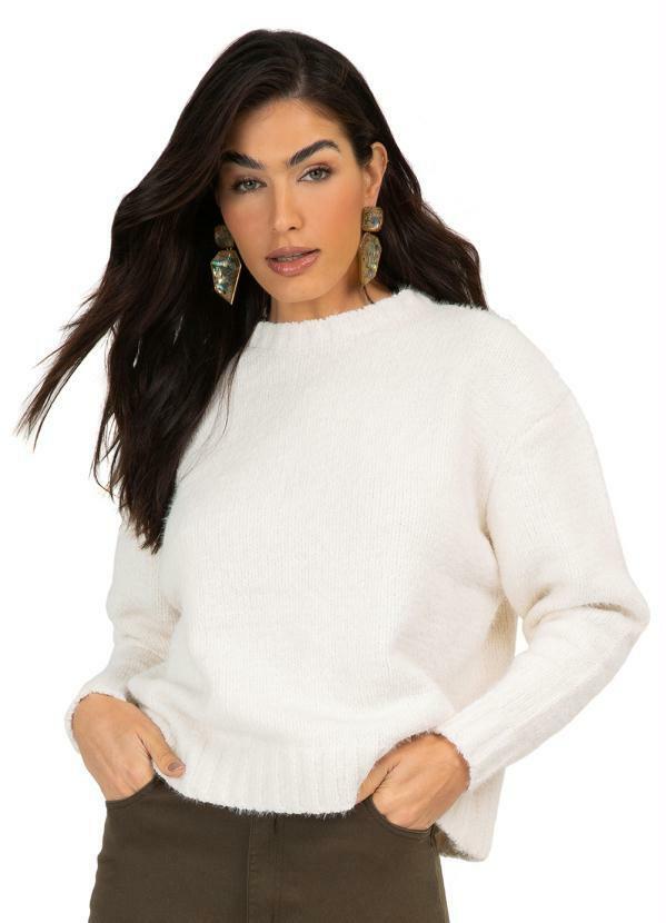 Sueter Feminino Liso Bege - Endless