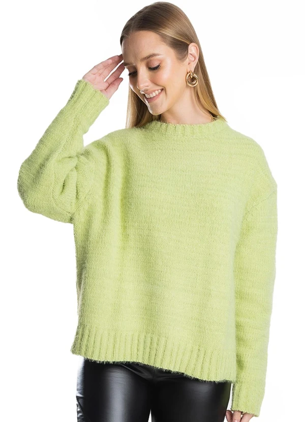Sueter Feminino Liso Verde - Endless