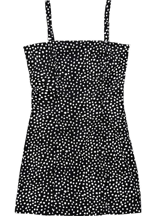 Vestido Curto Poá Preto - Enfim