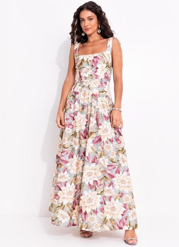 Vestido Longo Serena Azul - Farm