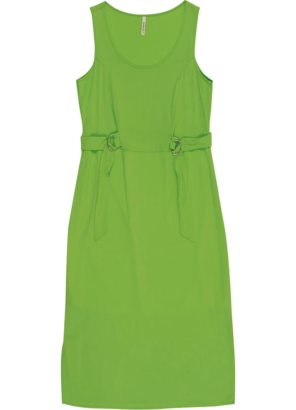 Vestido Midi em Tecido Flex Verde - Habana