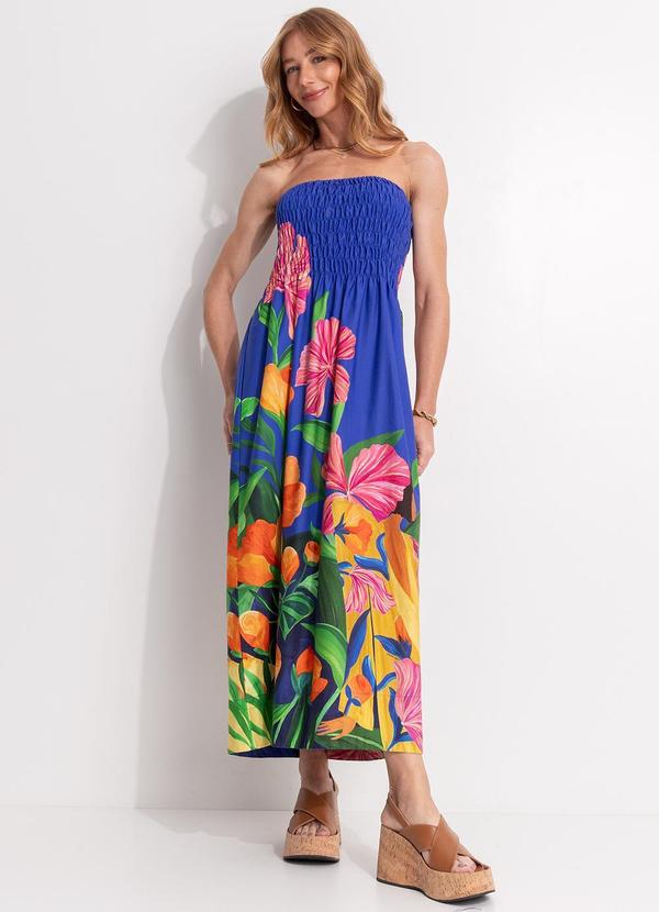 Vestido Midi Tarsila Azul - Farm