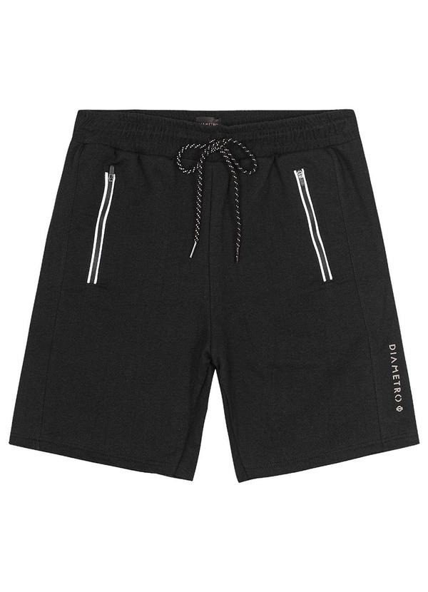 Bermuda Moletom Masculina Preto - Diametro