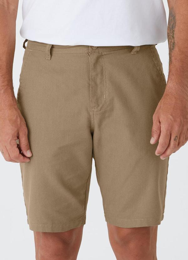 Shorts Chino em Sarja Bege - Malwee