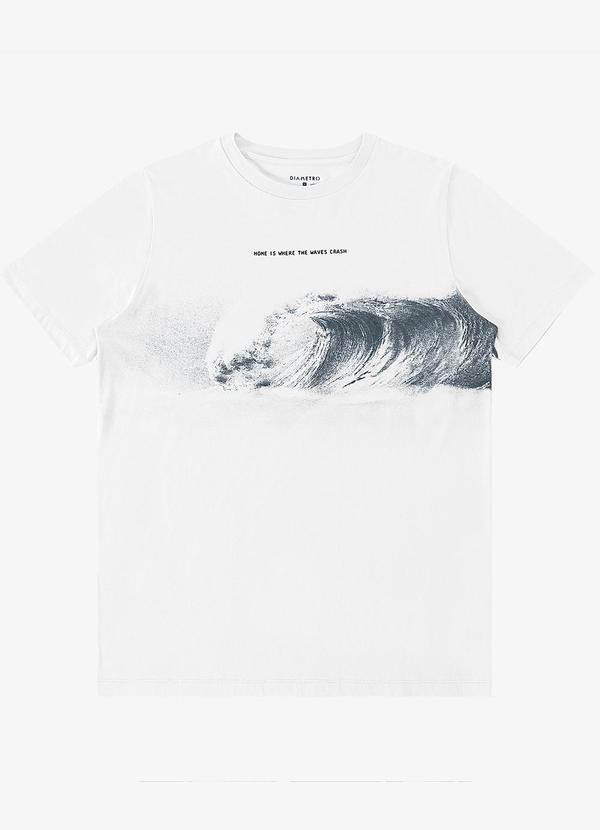 Camiseta Masculina Branco - Diametro