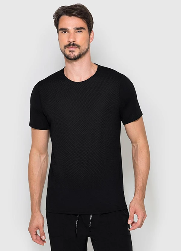 Camiseta Preto Tradicional Dry Uv - Enfim