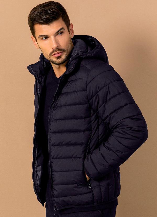 Jaqueta Puffer com Capuz Removível Preto - Cativa