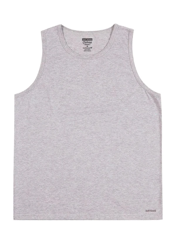 Regata Básica Adulto Cinza - Soft Bonni