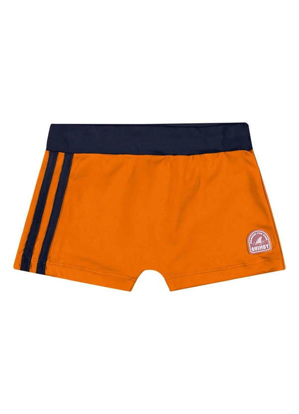 Sunga Boxer Infantil com Fps +50 Laranja - Quimby
