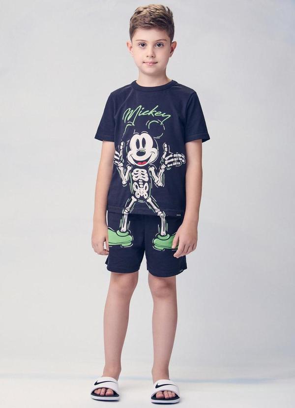 Pijama do Mickey Mouse Preto - Youccie