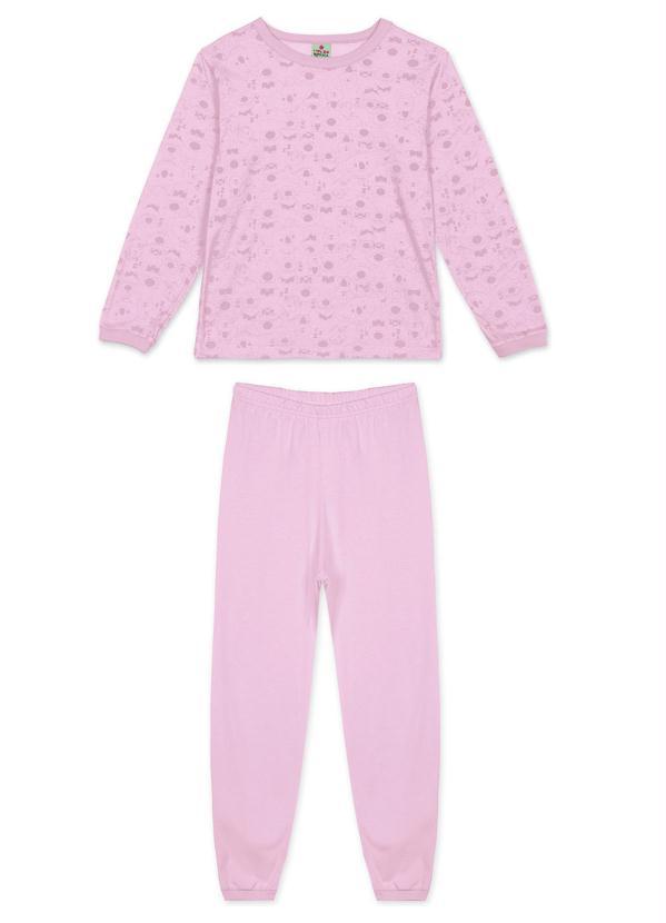 Pijama Longo Infantil Unissex Rosa - Lilica Ripilica