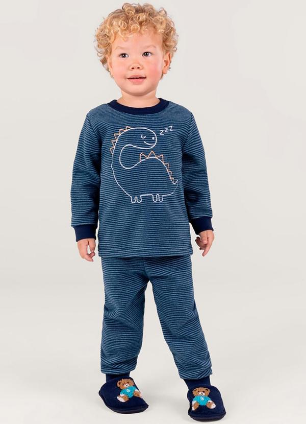 Pijama Infantil Menino Azul - Brandili