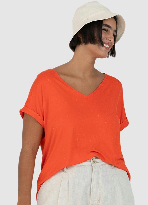Blusa Botonê Feminina Laranja - Malwee