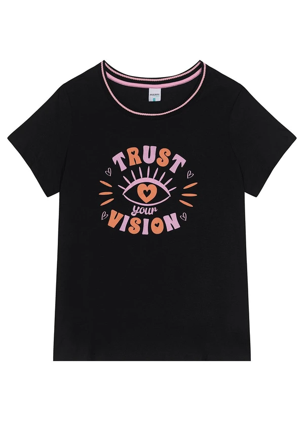 Blusa Feminina Trust Vision Plus Preto - Malwee
