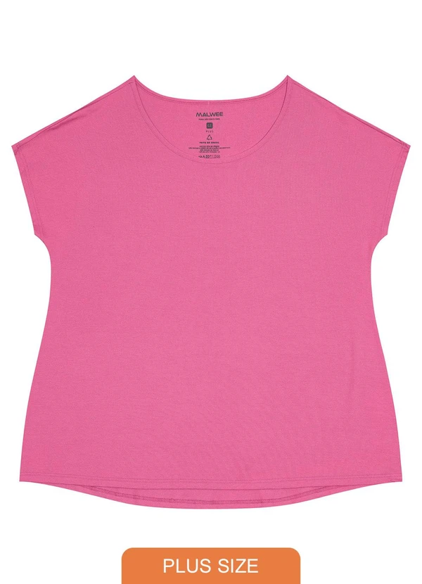 Blusa Rosa Básica em Viscose - Malwee