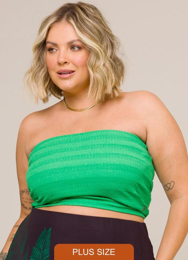 Top Faixa Plus Size Adele Verde - Cess