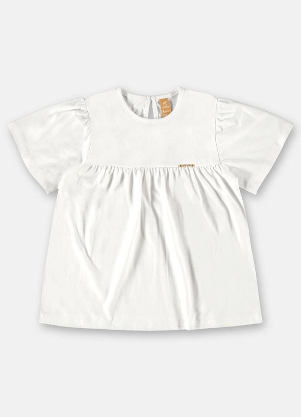 Bata Básica Infantil para Menina Branco - Up Baby