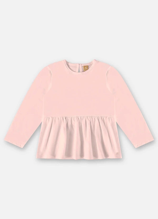 Bata Manga Longa Infantil Menina Rosa - Up Baby