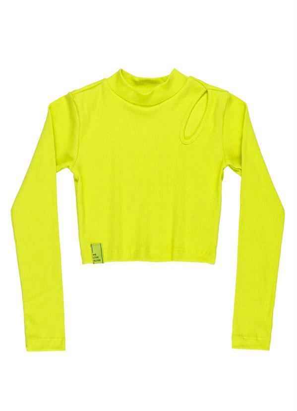 Blusa Cropped Juvenil Menina Verde - Gloss