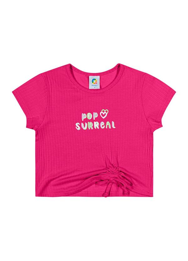 Cropped Pop Menina Rosa - Alenice