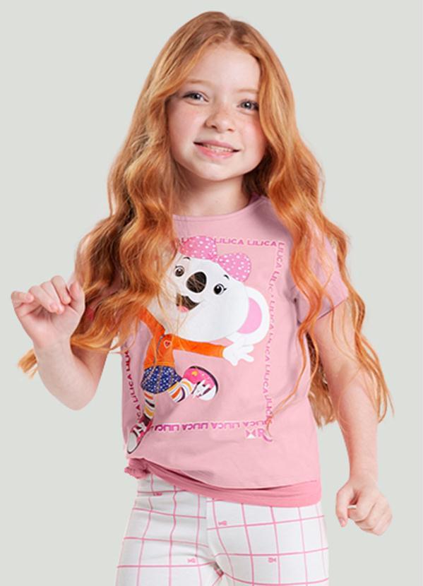 Blusa Rosa Menina - Lilica Ripilica