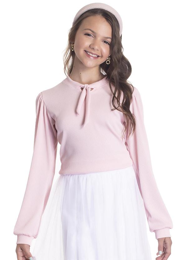 Blusa Feminino Brisa Canelada Rosa - Randa Mundu