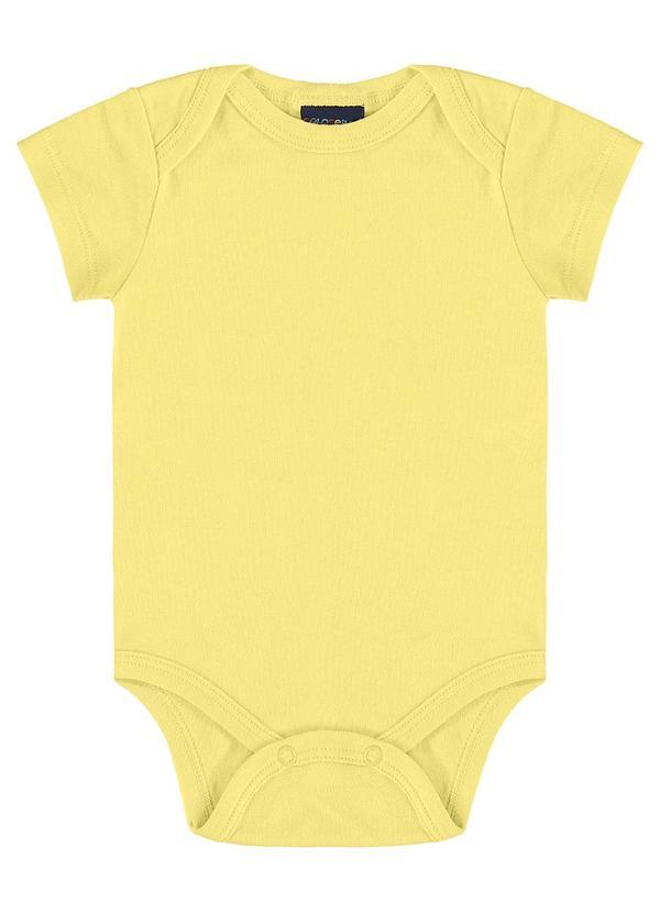 Body Básico Unissex para Bebê Amarelo - Guloseima