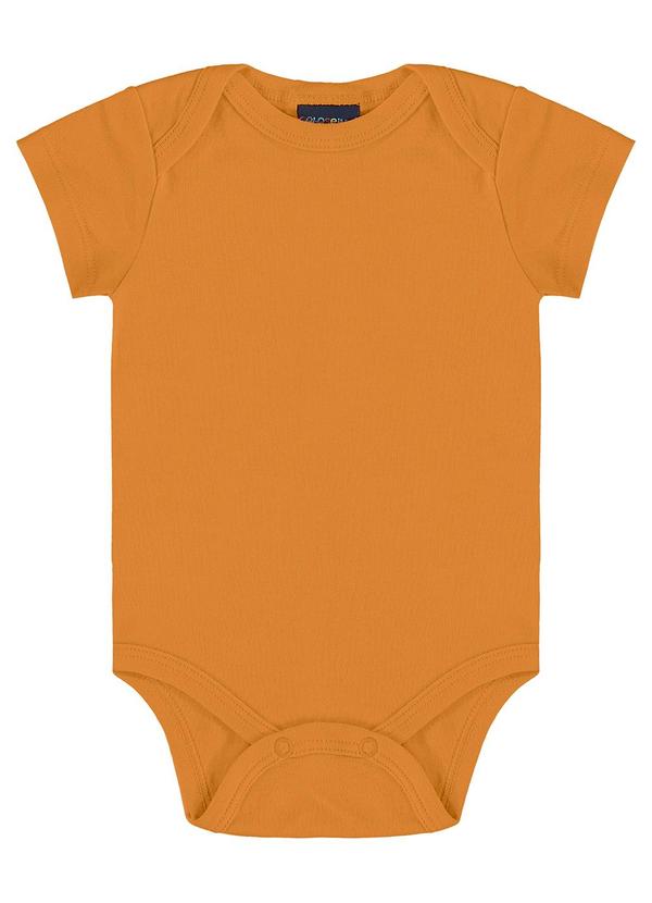 Body Básico Unissex para Bebê Laranja - Guloseima