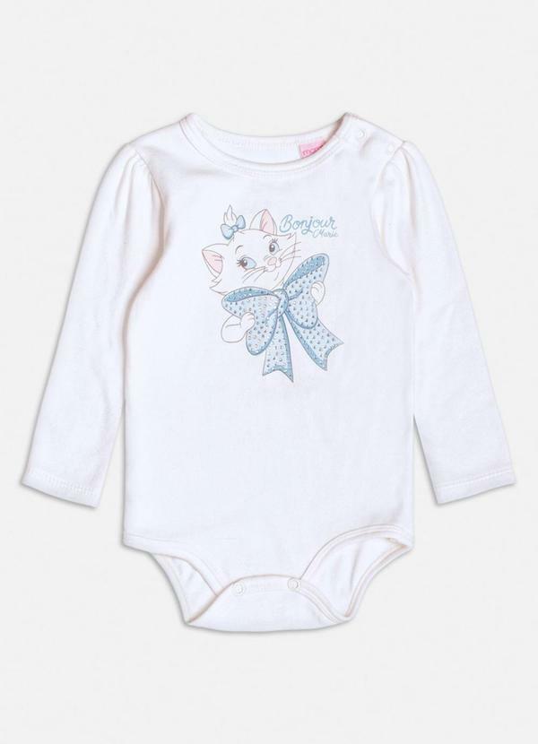 Body Manga Longa da Gata Marie Off White - TexBrands