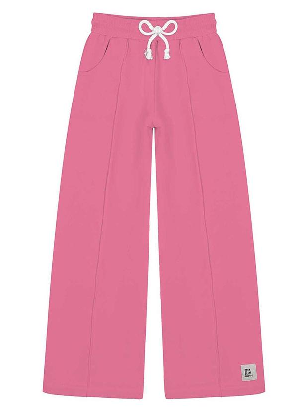 Calça Wide Leg Rosa - Abrange