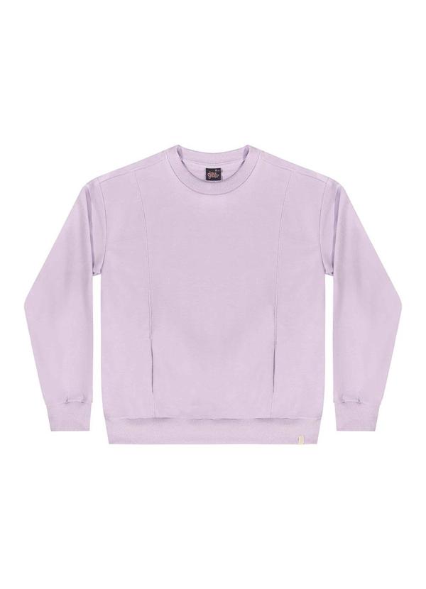 Blusão Juvenil em Moletom Roxo - Gloss