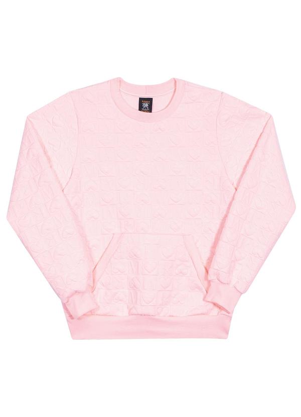 Casaco Feminino Matelassê Coracao Rosa - Randa Mundu