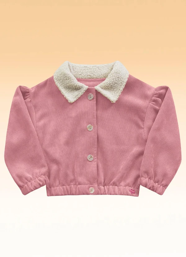 Casaco Rosa - Fakini Kids