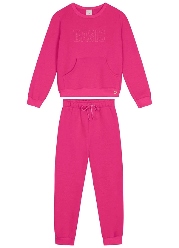 Conjunto Basic Soft Menina Rosa - Carinhoso