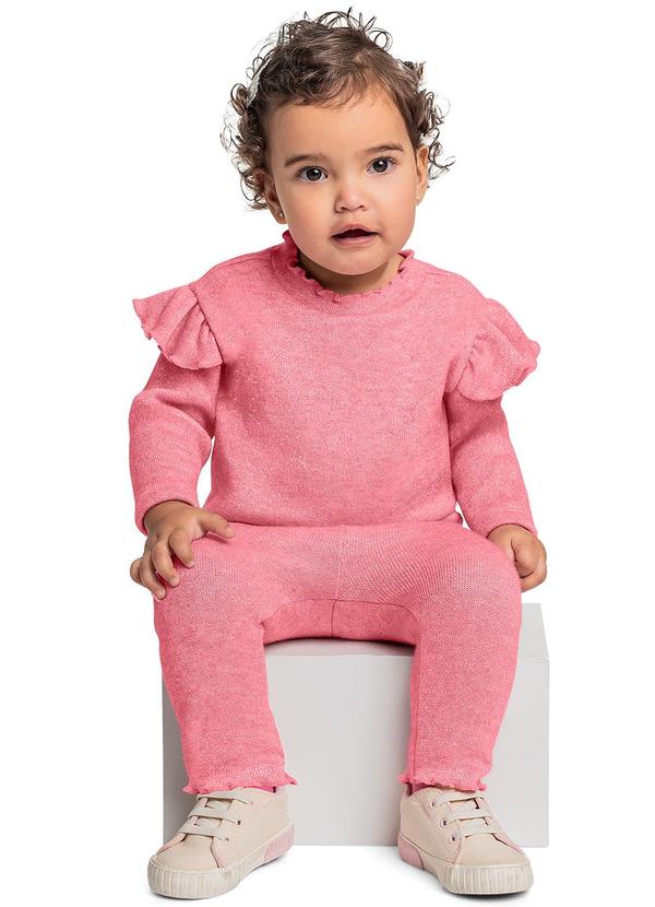 Conjunto Blusa e Calça Legging Bebê Preto - Quimby