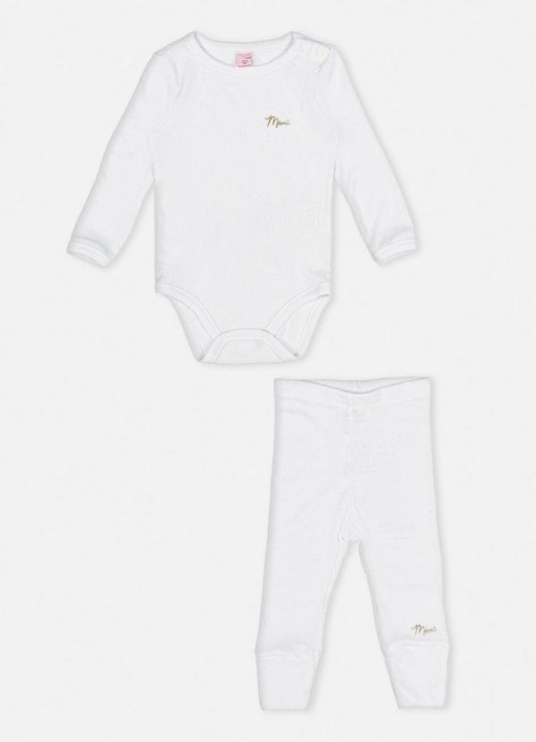 Conjunto Canelado Branco - Momi