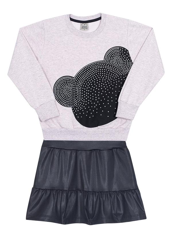 Conjunto Casaco Moletom/Shorts Saia Rosa - Randa Mundu