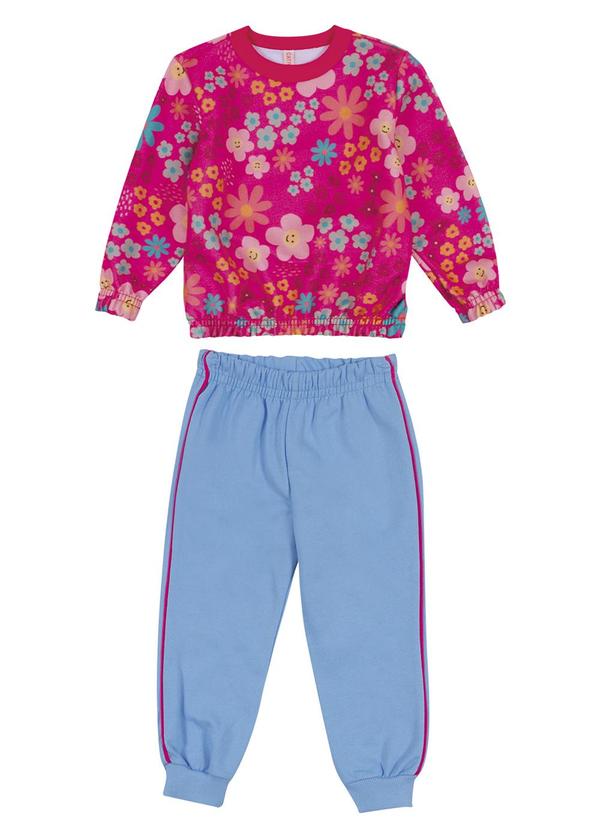 Conjunto de Moletom Feminino Rosa - Cativa