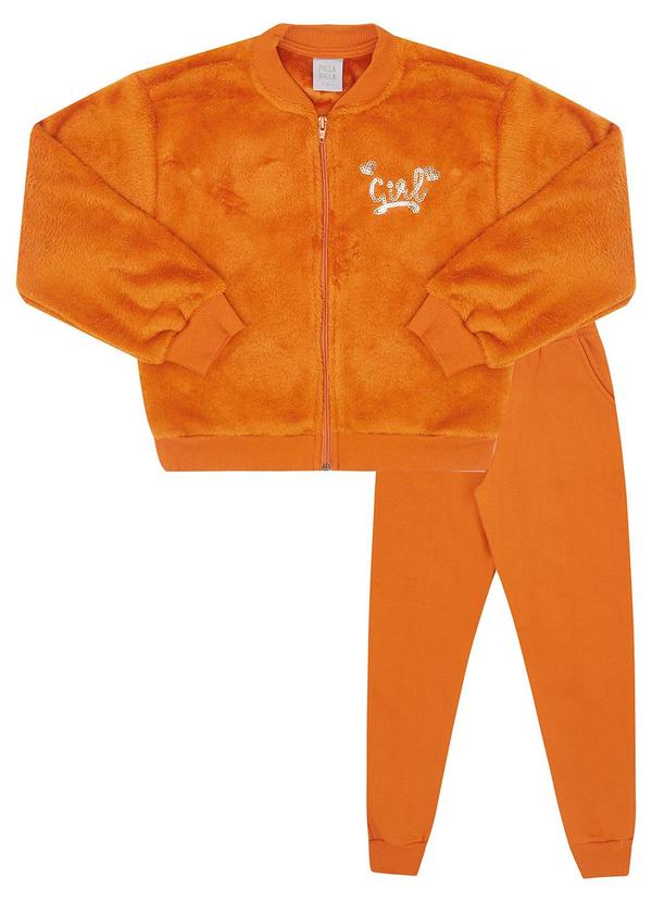 Conjunto Moletom Laranja - Pulla Bulla