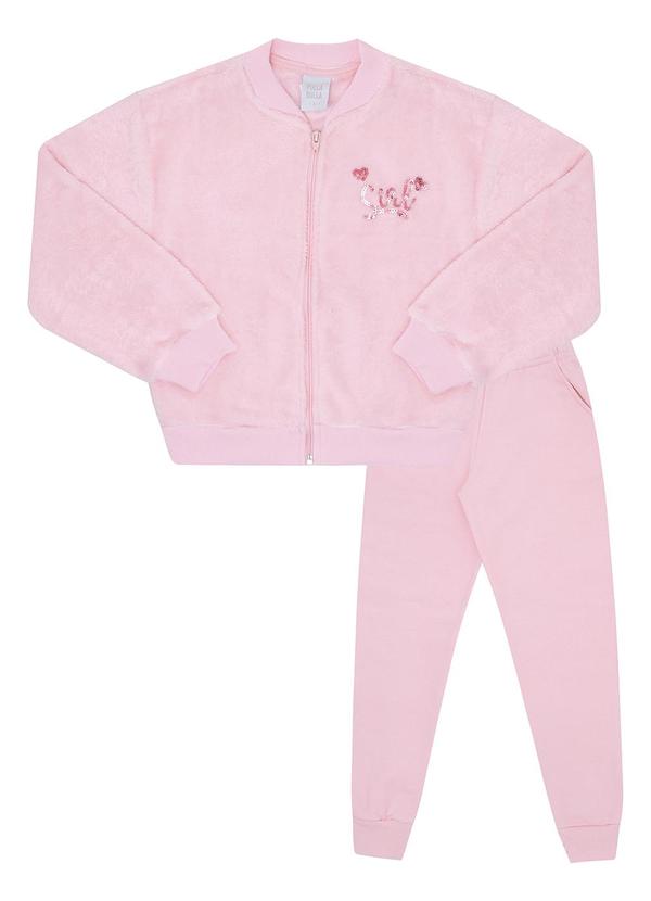 Conjunto Moletom Rosa - Pulla Bulla