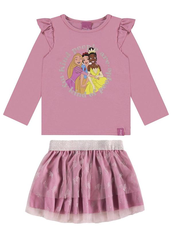 Conjunto Princesas da Disney® Rosa - Malwee Kids