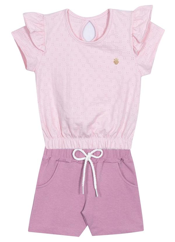 Conjunto Camiseta Laise / Shorts Molecotton Rosa - Randa Mundu