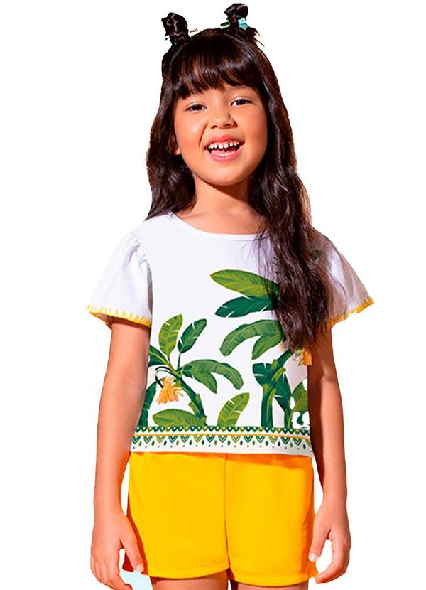 Conjunto Infantil Feminino Branco - Nanai