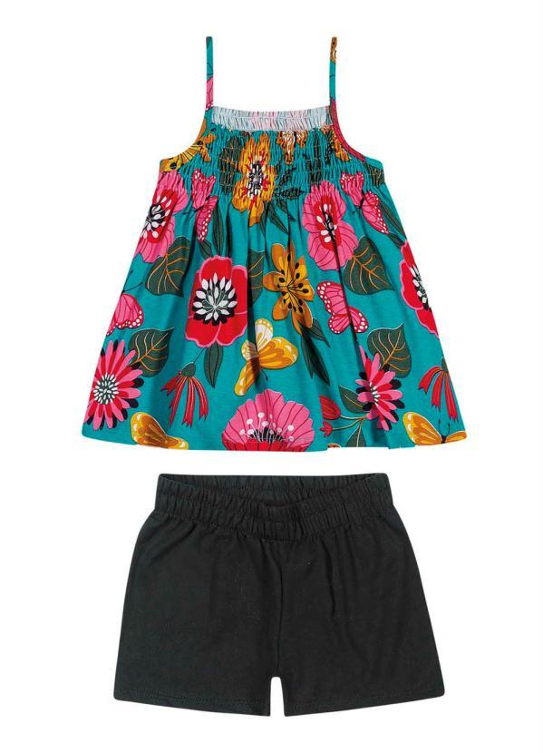Conjunto Infantil Feminino Verde - Nanai