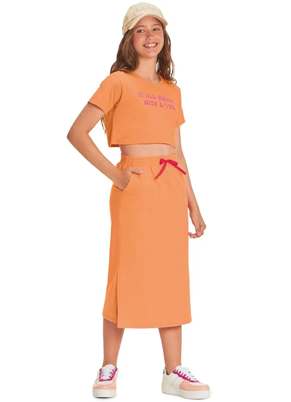 Conjunto Moletom Juvenil Laranja - Marisol