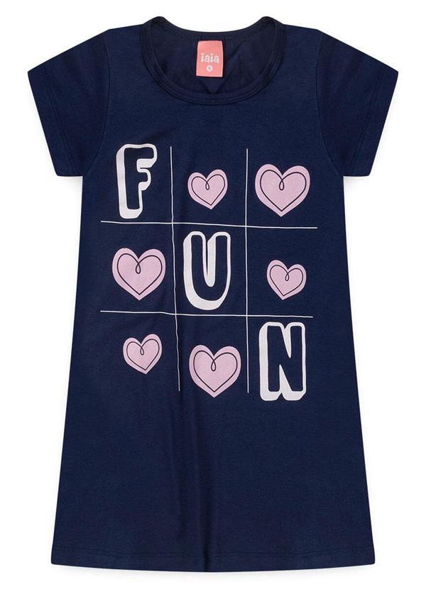 Vestido Infantil Fun Azul Marinho - Rosa Azul