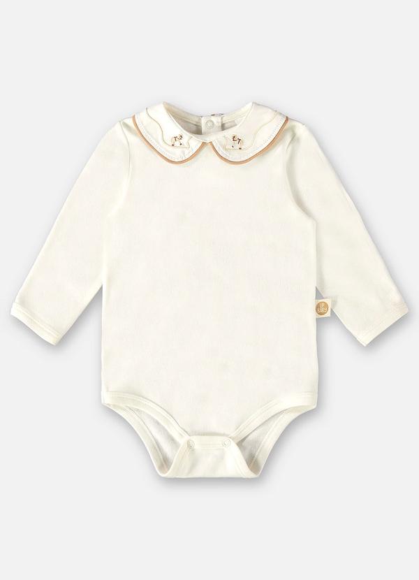 Body Comfy Unissex para Bebê Off White - Up Baby